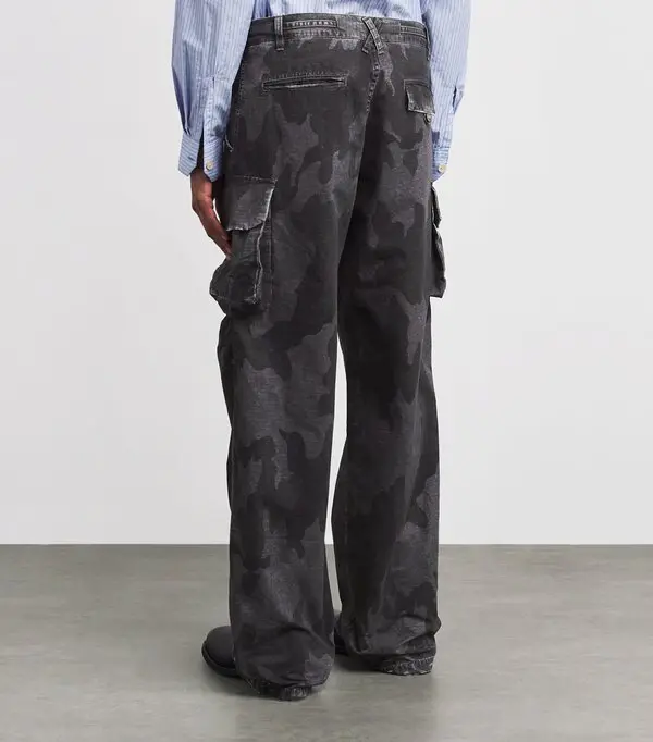 424 Cotton Ripstop Camouflage Print Cargo Trousers