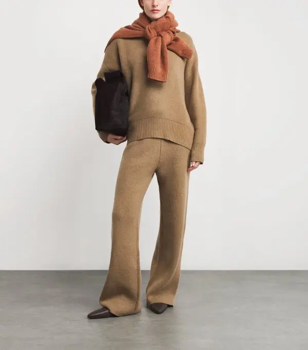 Le Kasha Organic Cashmere Nantes Sweater - Brown