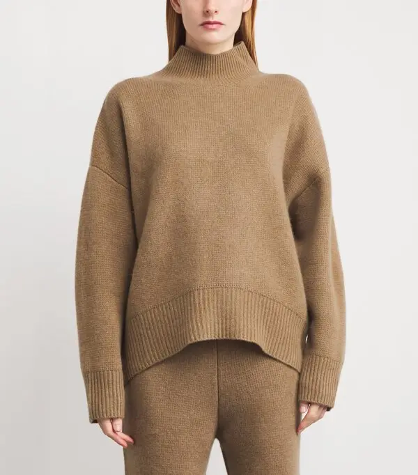 Le Kasha Organic Cashmere Nantes Sweater - Brown