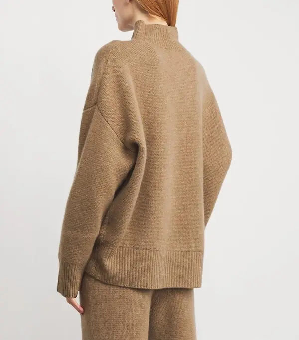 Le Kasha Organic Cashmere Nantes Sweater - Brown