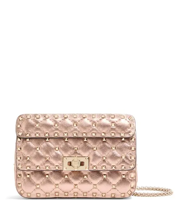 Valentino Garavani Rockstud Spike Top-handle Bag - Nude