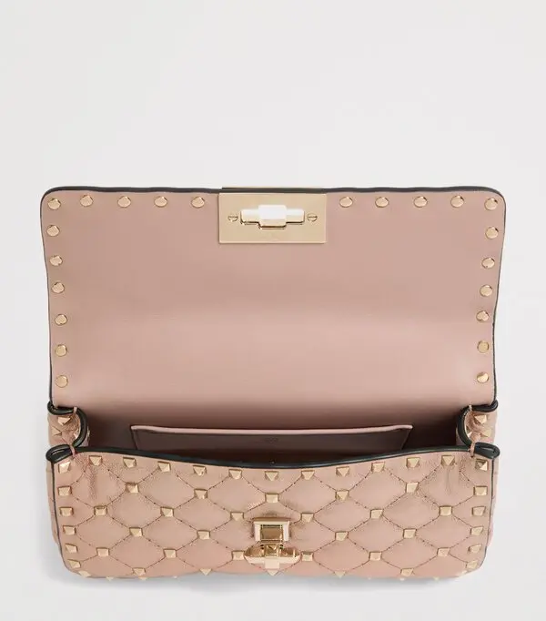 Valentino Garavani Rockstud Spike Top-handle Bag - Nude