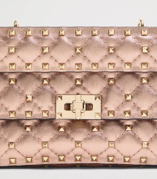 Valentino Garavani Rockstud Spike Top-handle Bag - Nude
