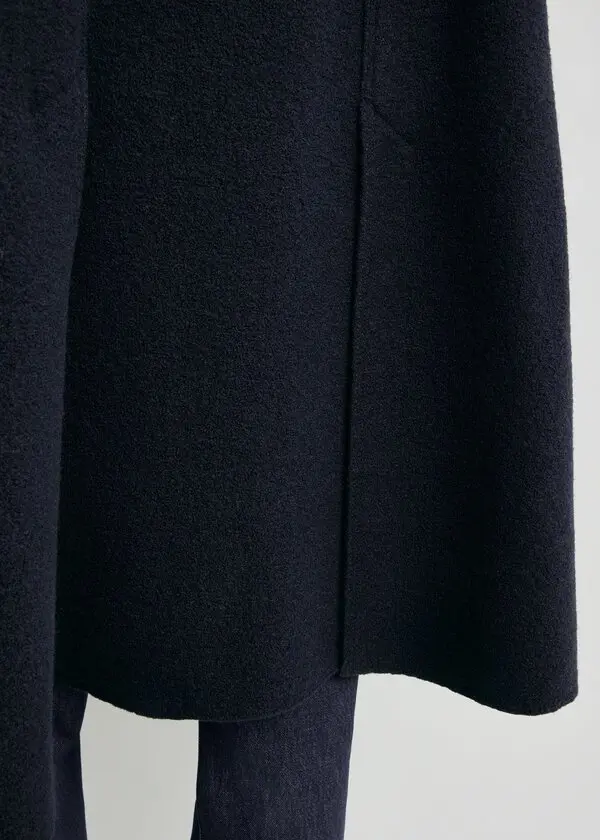 TOTEME Bouclé Cape Coat - Blue