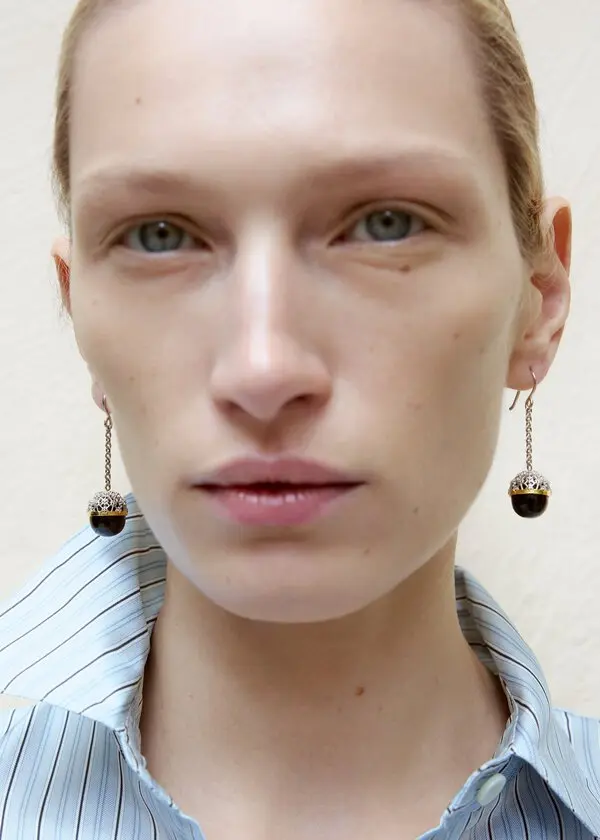 TOTEME Diamond Lace Drop Earrings