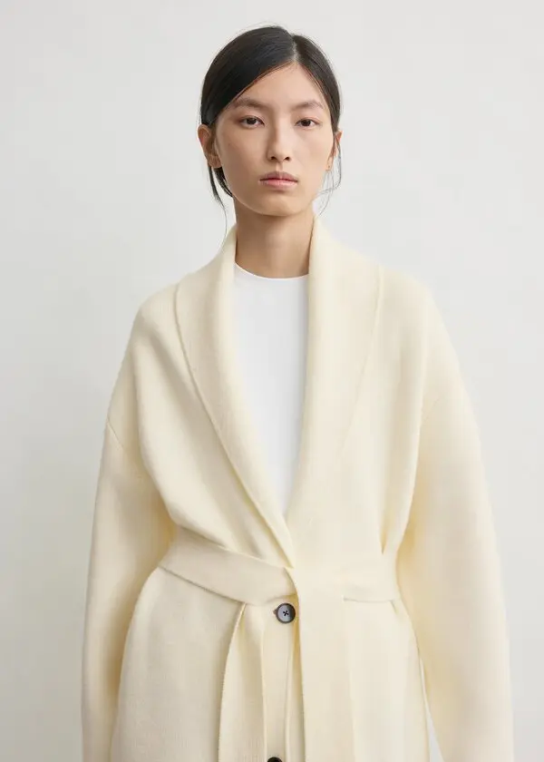 TOTEME Shawl-lapel Robe - Ecru
