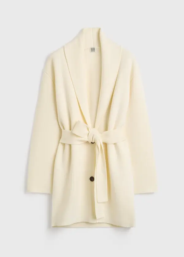 TOTEME Shawl-lapel Robe - Ecru