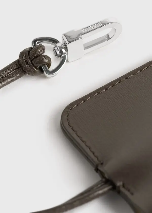 TOTEME Leather Keyring - Bark