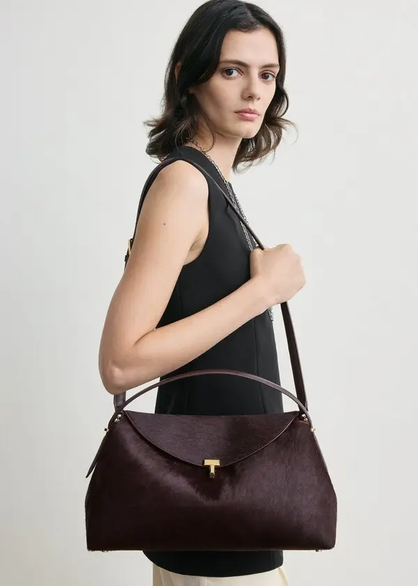 TOTEME T-lock Pony Hair Top Handle