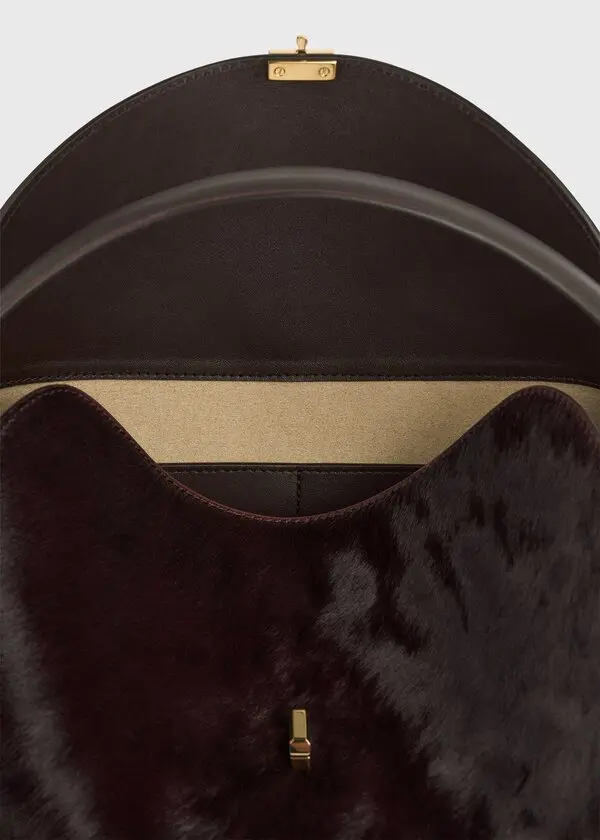 TOTEME T-lock Pony Hair Top Handle