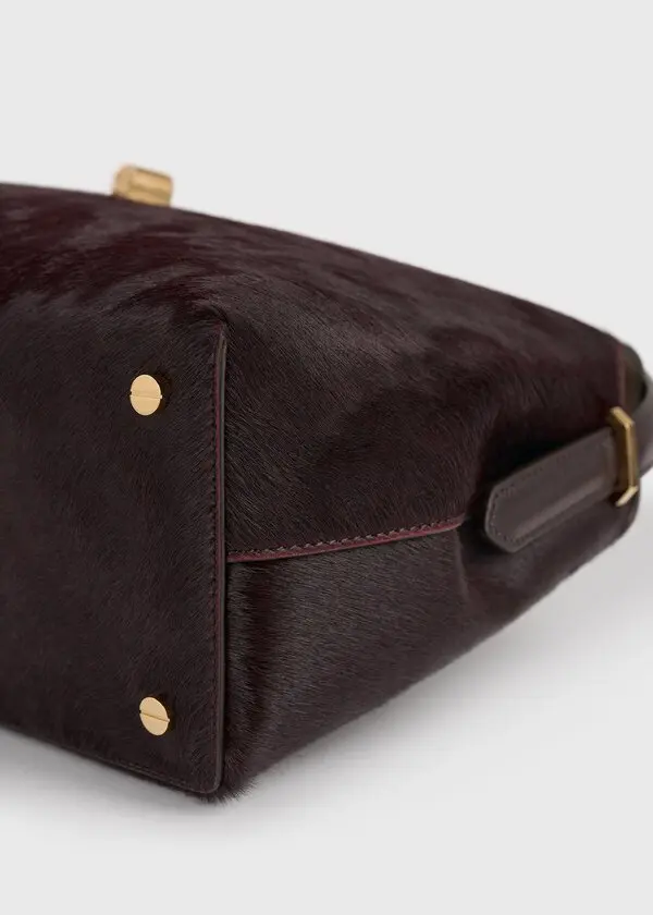 TOTEME T-lock Pony Hair Top Handle
