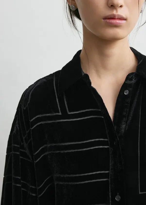 TOTEME Oversized Devoré Shirt