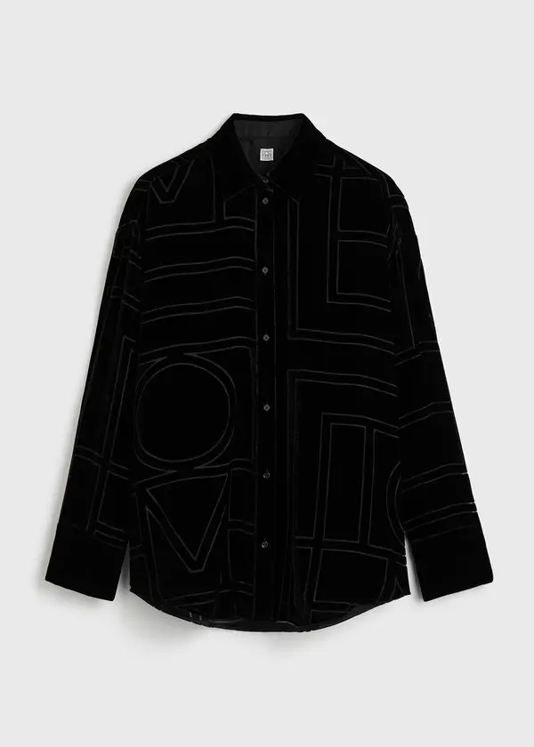 TOTEME Oversized Devoré Shirt