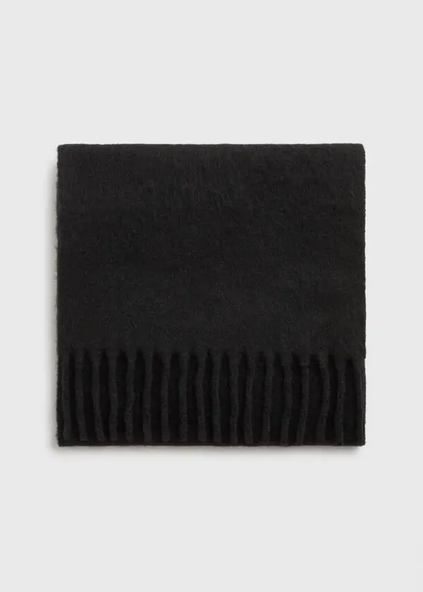 TOTEME Fuzzy Scarf - Black