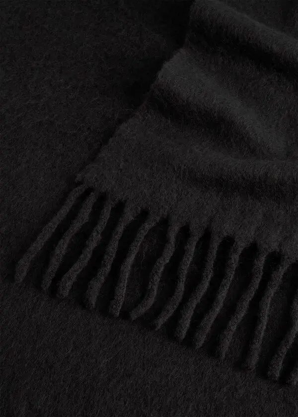 TOTEME Fuzzy Scarf - Black