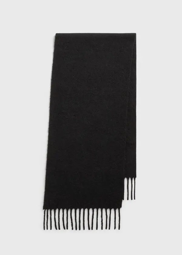 TOTEME Fuzzy Scarf - Black