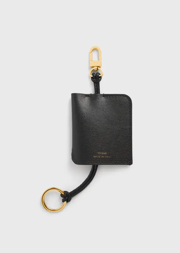 TOTEME Leather Keyring - Black