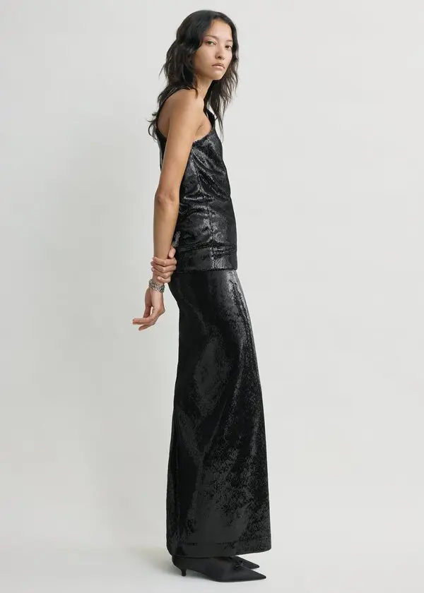 TOTEME Curved Sequin Tank