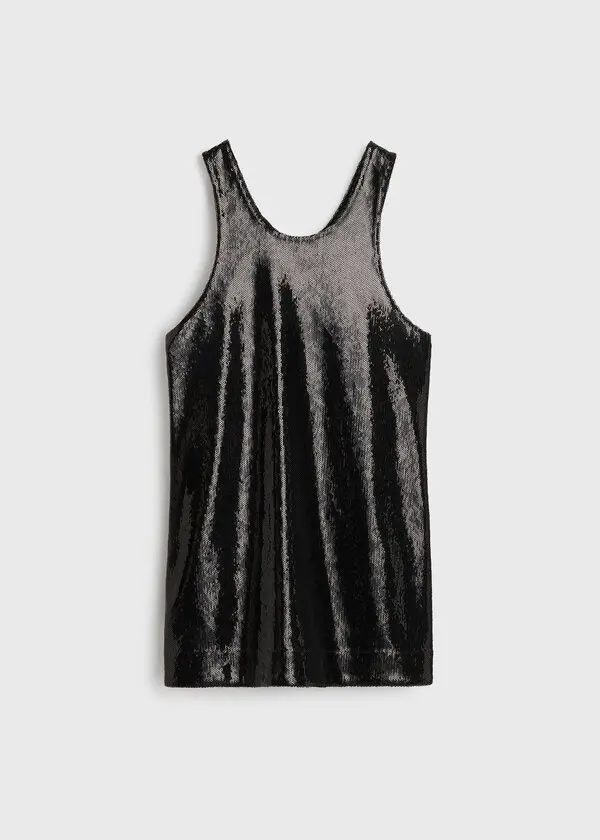 TOTEME Curved Sequin Tank