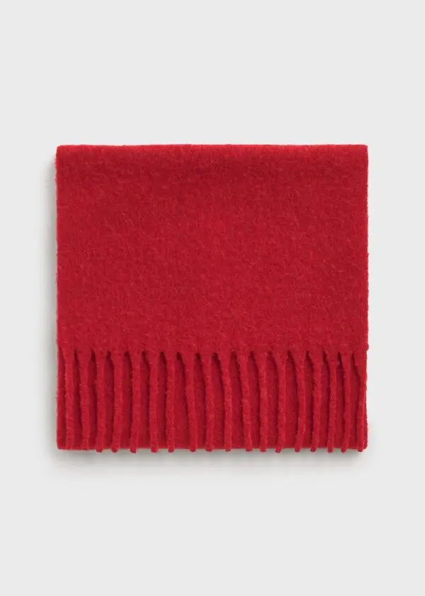 TOTEME Fuzzy Scarf - Red