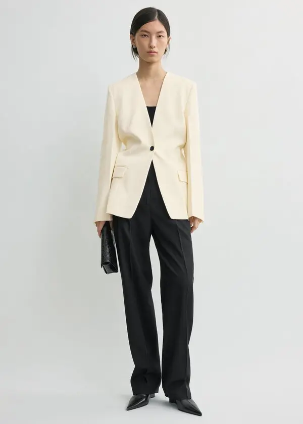 TOTEME Single-button Slouch Blazer - Off-white