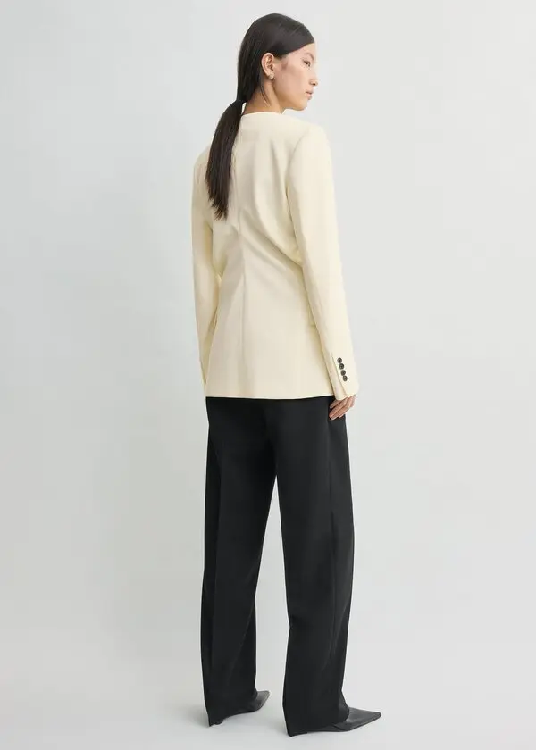 TOTEME Single-button Slouch Blazer - Off-white
