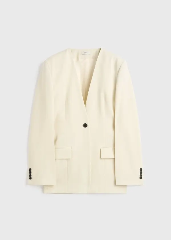 TOTEME Single-button Slouch Blazer - Off-white