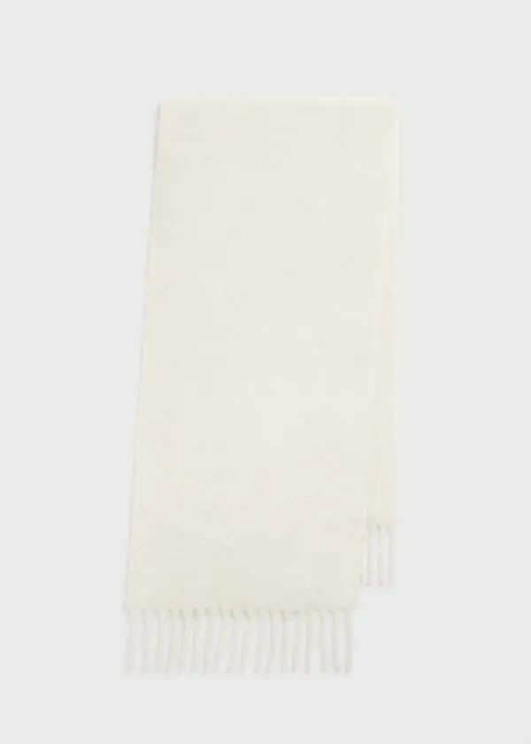 TOTEME Fuzzy Scarf - Off-white