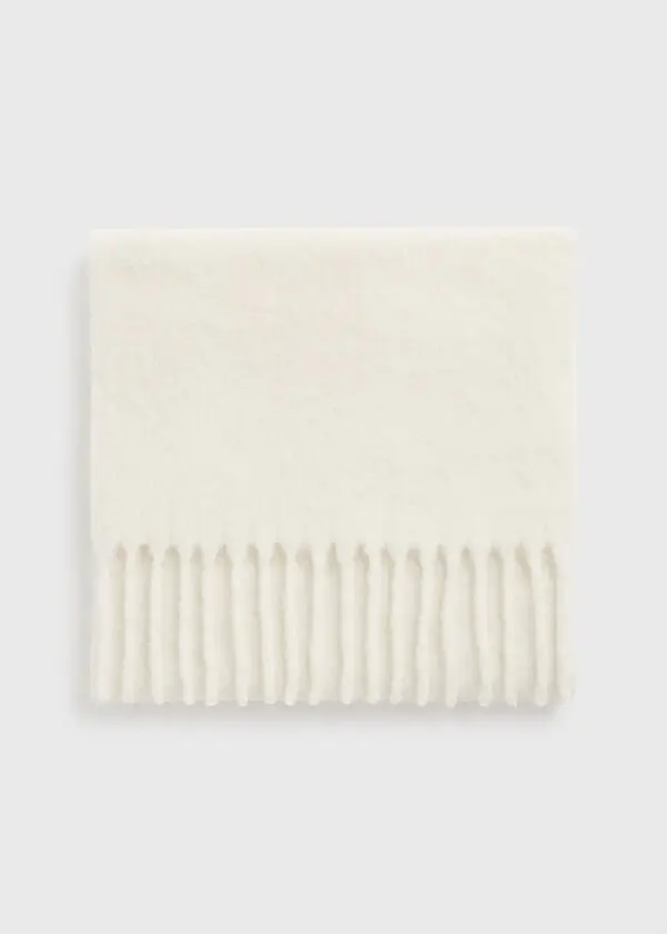 TOTEME Fuzzy Scarf - White