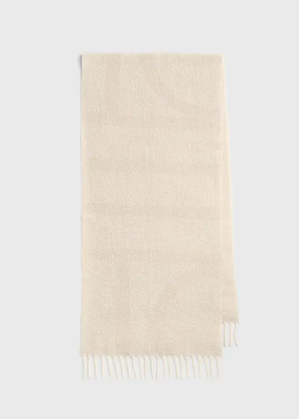 TOTEME Monogram Jacquard Scarf Ecru/white - Ecru,white