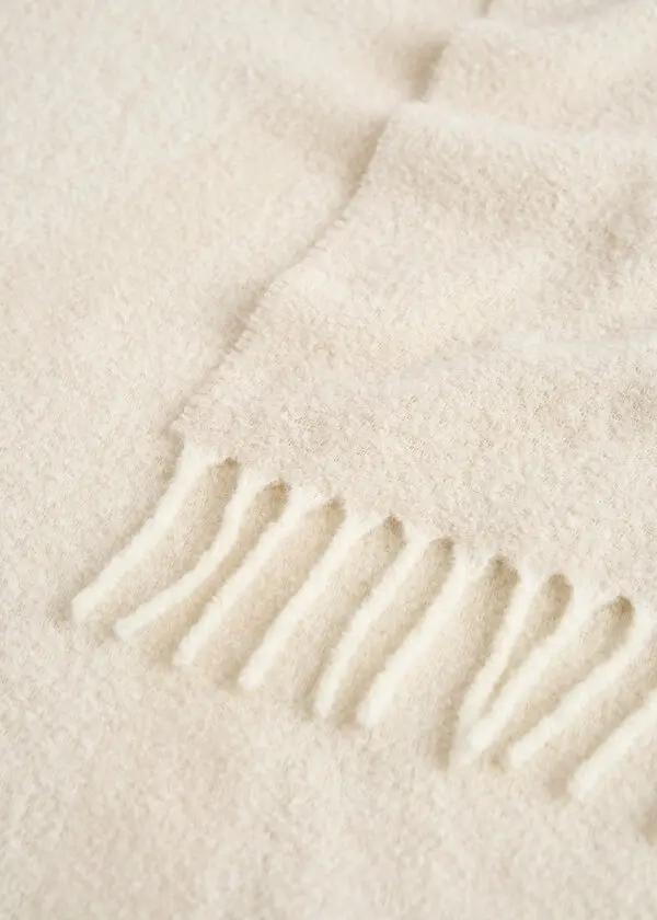 TOTEME Monogram Jacquard Scarf Ecru - White
