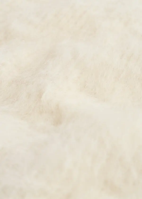 TOTEME Funnel Alpaca-blend Neck Warmer - Ecru