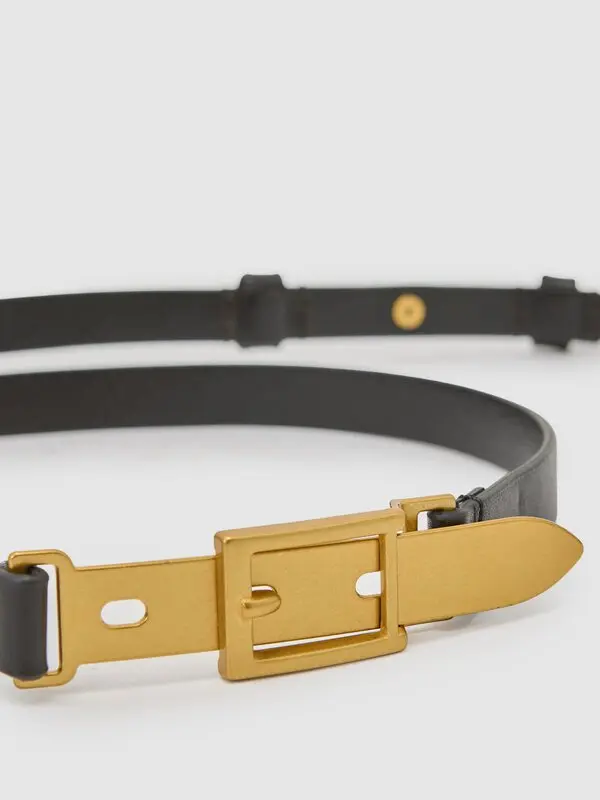 REISS Cora Buckle Belt
