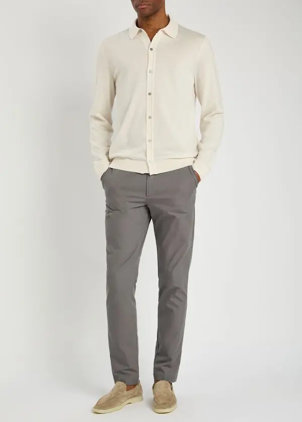 BOSS Helbert Fine-knit Wool Shirt