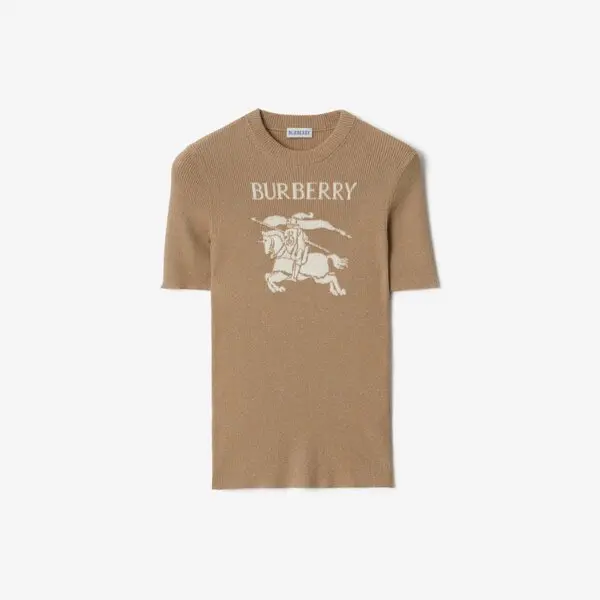 Burberry Metallic Wool Blend Top