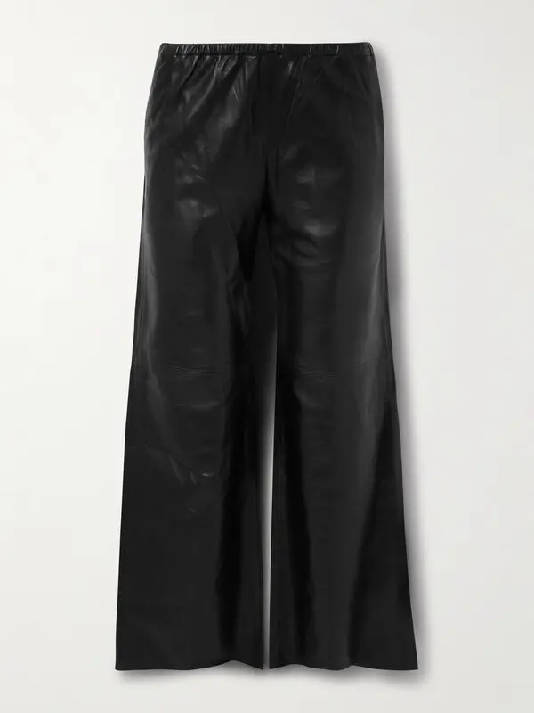 LA LIGNE Colby Leather Wide-leg Pants