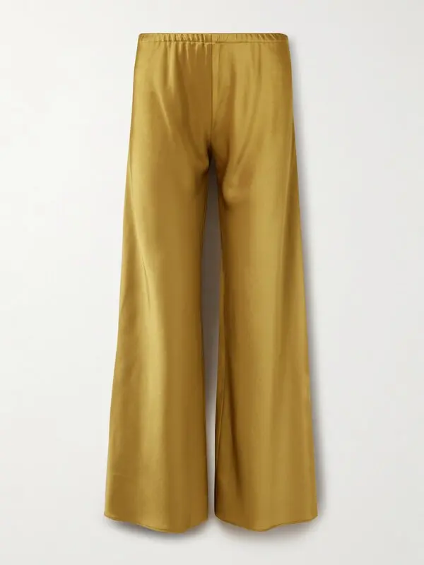 LA LIGNE Colby Satin Wide-leg Pants