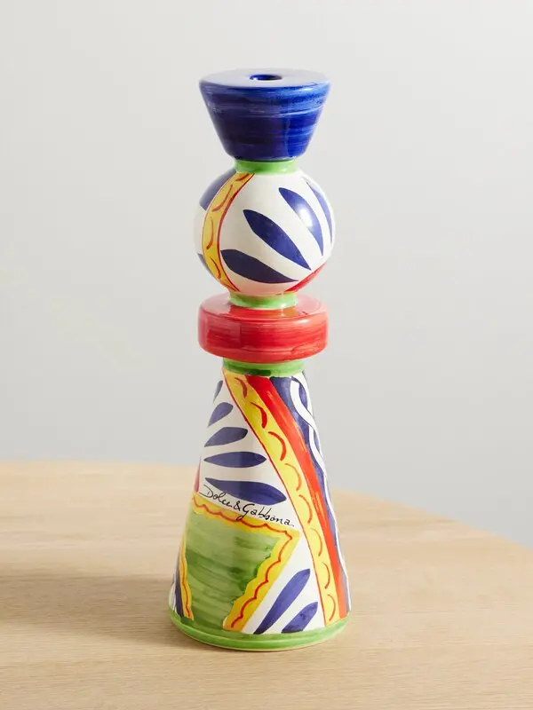 Dolce & Gabbana Ceramic Candleholder - Multi