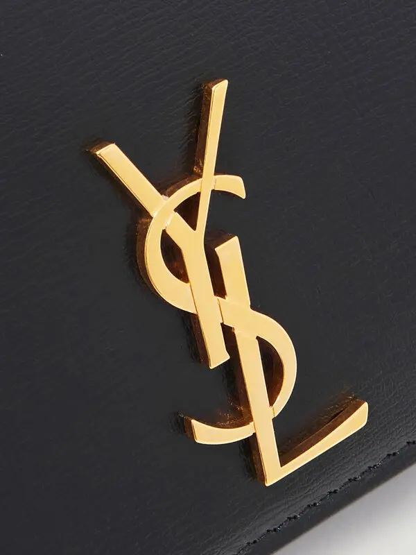 Saint Laurent Cassandre Strap Leather Phone Case