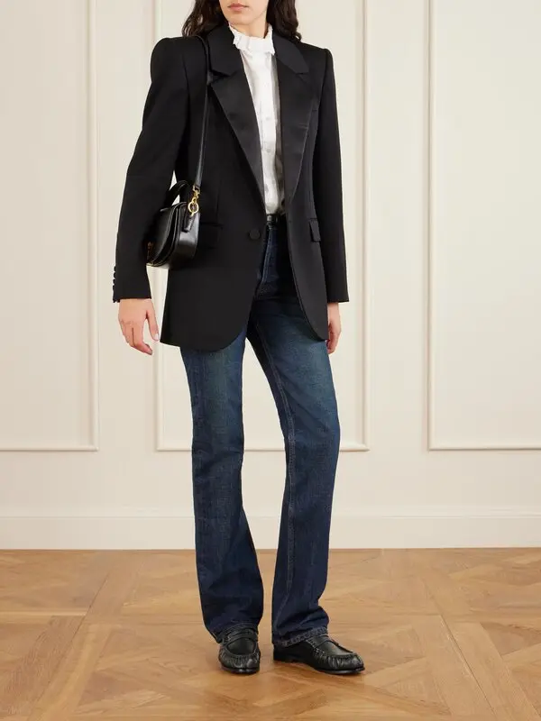 Saint Laurent Le Loafer Logo-embellished Leather Loafers