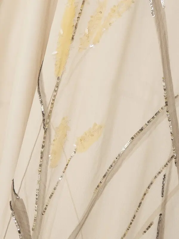 Bernadette Minnie Cape-effect Gown