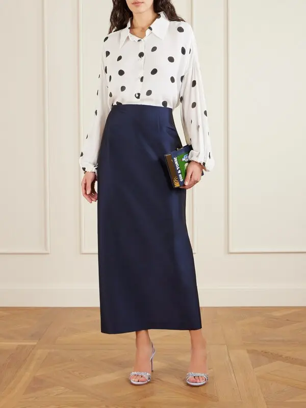 Bernadette Norma Taffeta Maxi Skirt