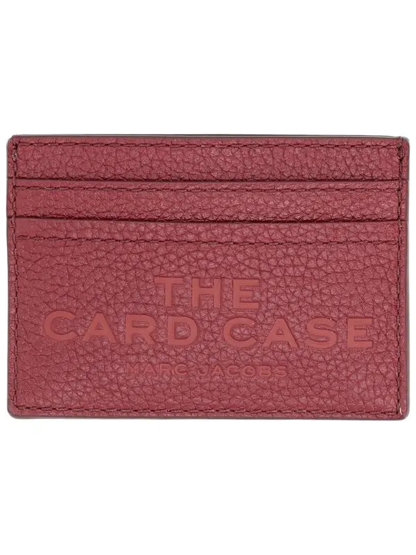 Marc Jacobs Card Holder With Logo - Bordeaux