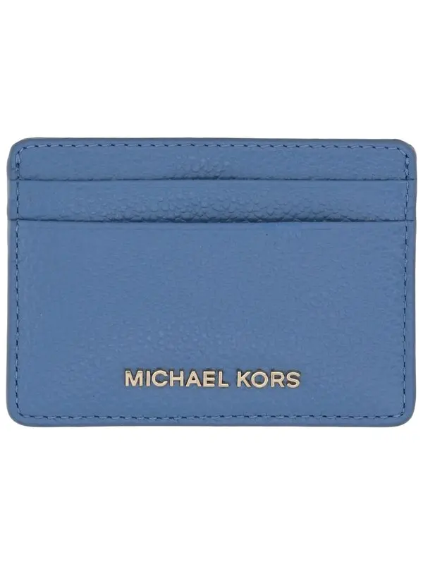 Michael Kors Card Holder With Logo - Blue