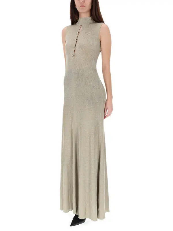 Self-Portrait Lurex Dress In Gold - 37% Off | Editorialist