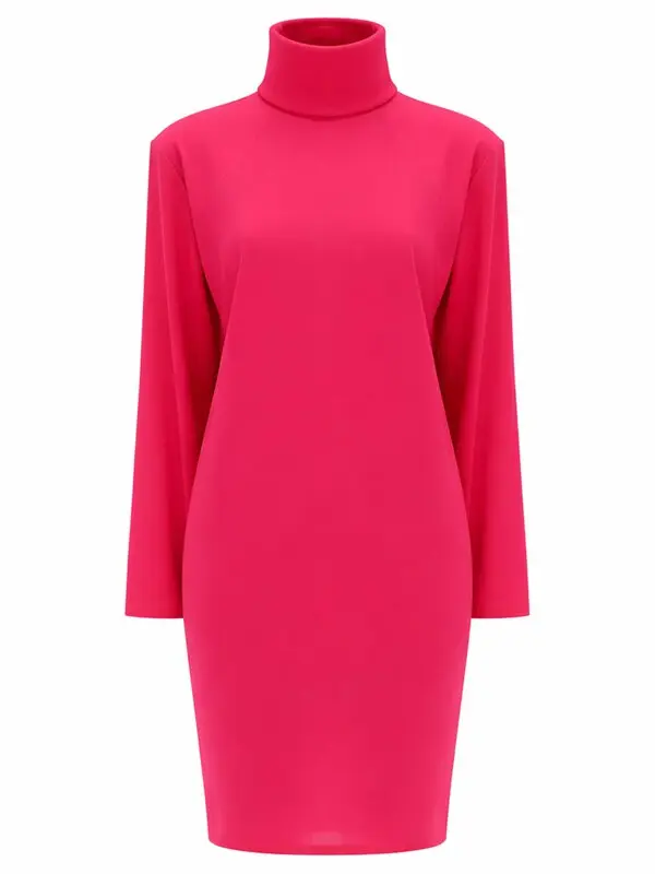 Saint Laurent Boxy Dress - Fuchsia