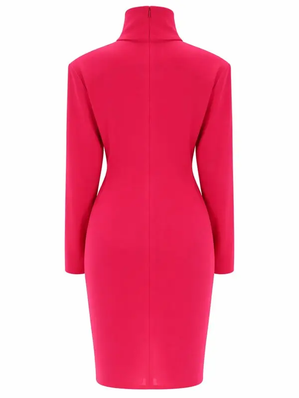 Saint Laurent Boxy Dress - Fuchsia