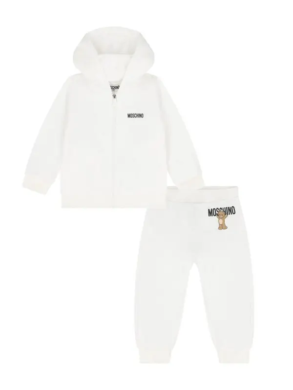 Moschino Jumpsuit With Logo - White