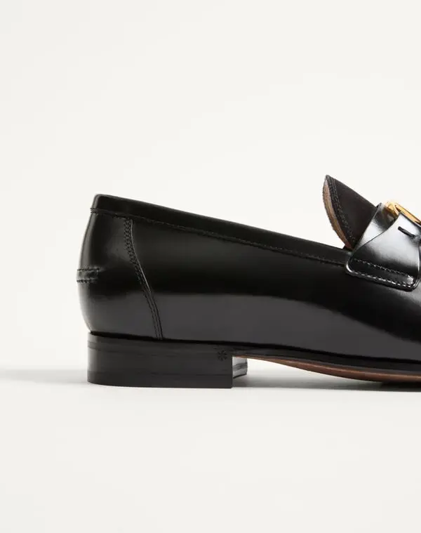 Valentino Garavani Vaniteux Calfskin And Split Leather Loafer
