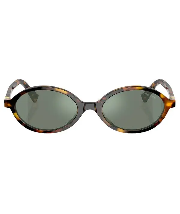 Miu Miu Round Frame Sunglasses - Honey Havana